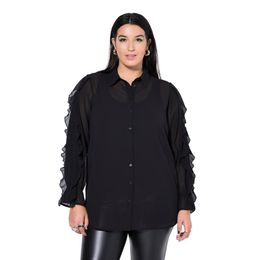 Studio Untold Bluse Damen Gr&ouml;&szlig;e XL/XXL schwarz