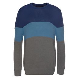 MAN'S WORLD Man's World Pullover Herren Gr&ouml;&szlig;e S blau / marine / grau