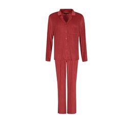 Loungeable Pyjama Damen Gr&ouml;&szlig;e L rot Winterkleid