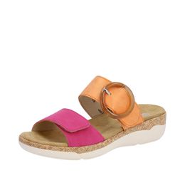 Remonte Pantolette Damen Gr&ouml;&szlig;e 38 hellorange / dunkelpink