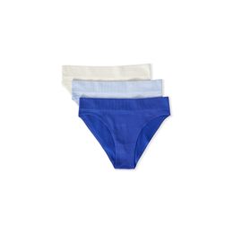 Etam Slip 'Jade' Damen Gr&ouml;&szlig;e XS azur / pastellblau / wei&szlig;
