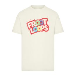 F4NT4STIC T-Shirt 'Kellogg's Froot Loops Breakfast Cereal Pop Art' Herren Gr&ouml;&szlig;e XXL sand / blau / gr&uuml;n / rot
