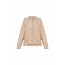 Freshlions Langarmbluse 'Kate' Damen Gr&ouml;&szlig;e XL beige