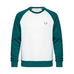 Ombre Sweatshirt Herren Gr&ouml;&szlig;e S dunkelgr&uuml;n / wei&szlig;