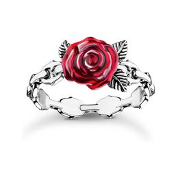 Thomas Sabo Ring Damen Gr&ouml;&szlig;e 50 rot / silber