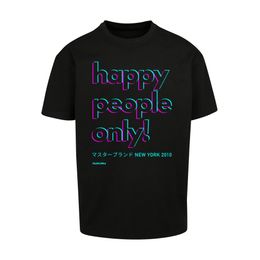 F4NT4STIC Shirt 'Happy people only New York' Herren Gr&ouml;&szlig;e XL mint / lila / schwarz