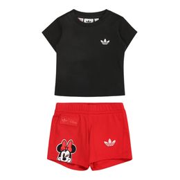adidas originals Set M&auml;dchen Gr&ouml;&szlig;e 104 blutrot / schwarz / wei&szlig;