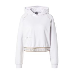 EA7 Emporio Armani Sweatshirt 'Natural Ventus7' Damen Gr&ouml;&szlig;e XS honig / wei&szlig;