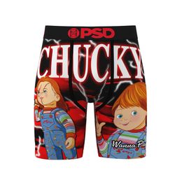 PSD Boxershorts 'CHUCKY' Herren Gr&ouml;&szlig;e S beige / rot / schwarz