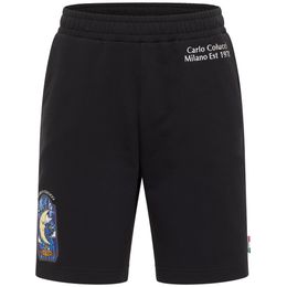 Carlo Colucci Sweatshorts 'Eickhorn' Herren Gr&ouml;&szlig;e 38 blau / schwarz / wei&szlig;