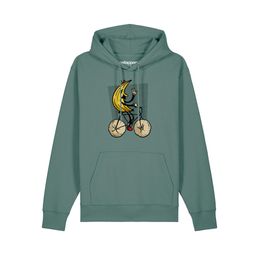 Watapparel Sweatshirt 'Banana Rider' Herren Gr&ouml;&szlig;e XL gr&uuml;n / mischfarben