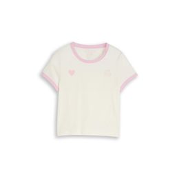 Tom Tailor T-Shirt M&auml;dchen Gr&ouml;&szlig;e 176 rosa / wei&szlig;