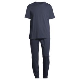 Schiesser Pyjama kurz 'Night & Home' Herren Gr&ouml;&szlig;e XL dunkelblau