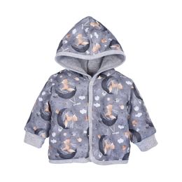 Nini Sweatjacke 'Fuchs' Gr&ouml;&szlig;e 56 hellbraun / grau / dunkelgrau / wei&szlig;