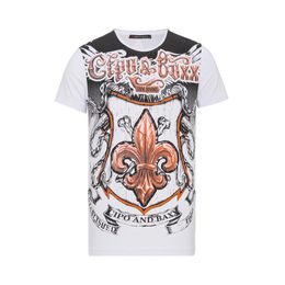 Cipo & Baxx Cipo & Baxx T-Shirt Herren Gr&ouml;&szlig;e XL cognac / schwarz / wei&szlig;