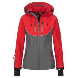 Rock Creek Funktionsjacke Damen Gr&ouml;&szlig;e XXL anthrazit / rot