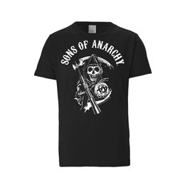 logoshirt T-Shirt 'Sons Of Anarchy Logo' Damen Gr&ouml;&szlig;e 5XL schwarz
