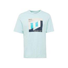 s.Oliver T-Shirt Herren Gr&ouml;&szlig;e XL beige / navy / t&uuml;rkis / hellblau