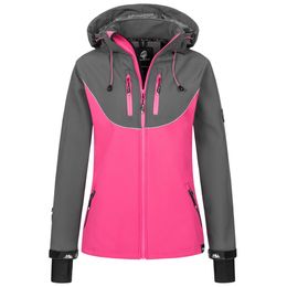Rock Creek Funktionsjacke Damen Gr&ouml;&szlig;e S grau / rosa / schwarz