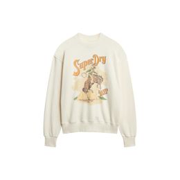 Superdry & Co Sweatshirt Damen Gr&ouml;&szlig;e XXL creme / braun / orange