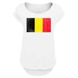 F4NT4STIC Shirt 'Belgium Belgien Flagge' Damen Gr&ouml;&szlig;e XL gelb / rot / schwarz / wei&szlig;