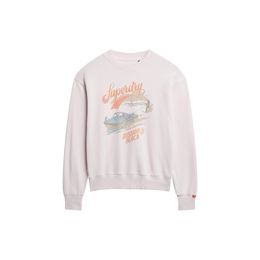 Superdry & Co Sweatshirt Damen Gr&ouml;&szlig;e S hellblau / orange / pastellpink / wei&szlig;