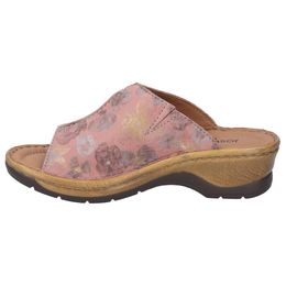 Josef Seibel Clogs 'Catalonia 58' Damen Gr&ouml;&szlig;e 36 taubenblau / gold / rosa / schwarz