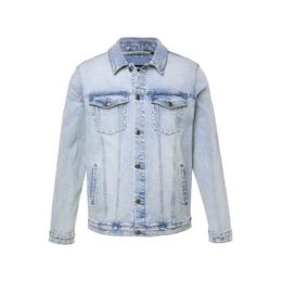 Men Plus &Uuml;bergangsjacke Herren Gr&ouml;&szlig;e L blue denim / white denim