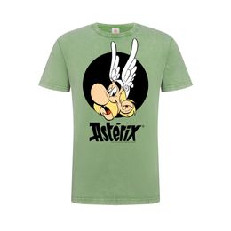 logoshirt T-Shirt 'Asterix der Gallier &ndash; Asterix' Herren Gr&ouml;&szlig;e XS jade / orange / schwarz / wei&szlig;