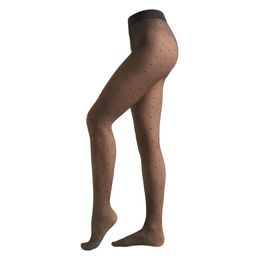 CALZEDONIA Strumpfhose Damen Gr&ouml;&szlig;e M beige / schwarz