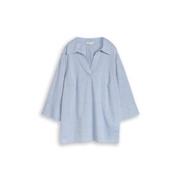 Tom Tailor Women + Bluse Damen Gr&ouml;&szlig;e 7XL opal / wei&szlig;