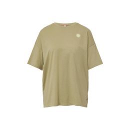 QS T-Shirt Damen Gr&ouml;&szlig;e L khaki / oliv / wei&szlig;