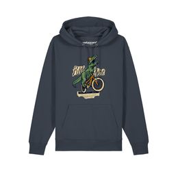 Watapparel Sweatshirt 'T-Rex Fahrrad' Herren Gr&ouml;&szlig;e XS anthrazit / mischfarben