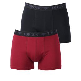Top Gun Boxershorts im Doppelpack ' TGUW001 ' Herren Gr&ouml;&szlig;e L rot / schwarz