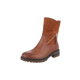 Ital-Design Stiefelette Damen Gr&ouml;&szlig;e 37 rostbraun Winterschuhe
