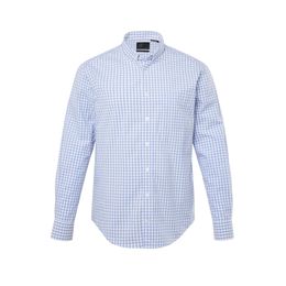 JP1880 Businesshemd Herren Gr&ouml;&szlig;e 51/52 blau / wei&szlig;