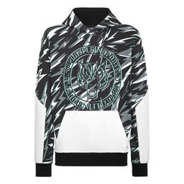 Plein Sport Sweatshirt 'Tiger' Herren Gr&ouml;&szlig;e M t&uuml;rkis / grau / schwarz / wei&szlig;