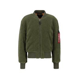 Alpha Industries &Uuml;bergangsjacke 'MA-1 Teddy' Herren Gr&ouml;&szlig;e XXXL gr&uuml;n