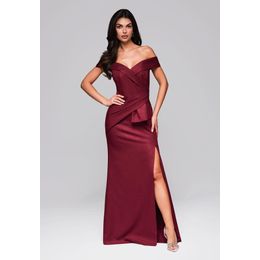 Ombre Abendkleid Damen Gr&ouml;&szlig;e 36 bordeaux Winterkleid