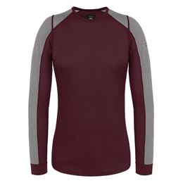 Normani Base Layer 'Goulburn' Damen Gr&ouml;&szlig;e L hellgrau / bordeaux