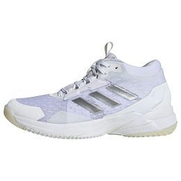 adidas Performance Sportschuh 'Crazyflight 6' Damen Gr&ouml;&szlig;e 44 hellgrau / silber / wei&szlig;