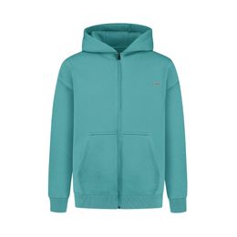 Smilodox Ilyas Basic Zipper Hoodie Herren Gr&ouml;&szlig;e L petrol