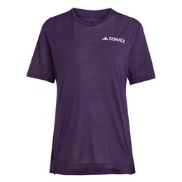 adidas terrex Funktionsshirt 'Xperior' Damen Gr&ouml;&szlig;e XS/S dunkellila / wei&szlig;