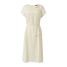 comma, COMMA Kleid Damen Gr&ouml;&szlig;e 46 beige Winterkleid