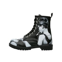 DOGO Schn&uuml;rstiefel 'Go Back to Being Yourself BLACK' Damen Gr&ouml;&szlig;e 38 schwarz Winterschuhe
