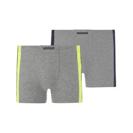 Jan Vanderstorm Boxershorts 'Yngvy' Herren Gr&ouml;&szlig;e 7XL graumeliert / neongr&uuml;n