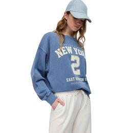 No Matter What Sweatshirt Damen Gr&ouml;&szlig;e XS royalblau / wei&szlig;