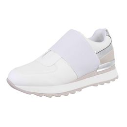 Ital-Design Sneaker Damen Gr&ouml;&szlig;e 39 wei&szlig;