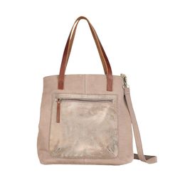 Curuba Shopper 'Rogen' Damen Gr&ouml;&szlig;e Onesize beige / cognac / gold
