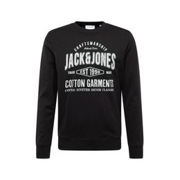 Jack & Jones Jack & Jones Sweatshirt 'JJJeans' Herren Gr&ouml;&szlig;e XL schwarz / offwhite